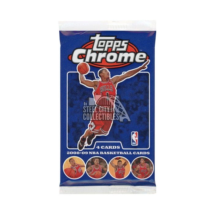 2008-09 Topps Chrome Basketball Retail Pack | Steel City Collectibles