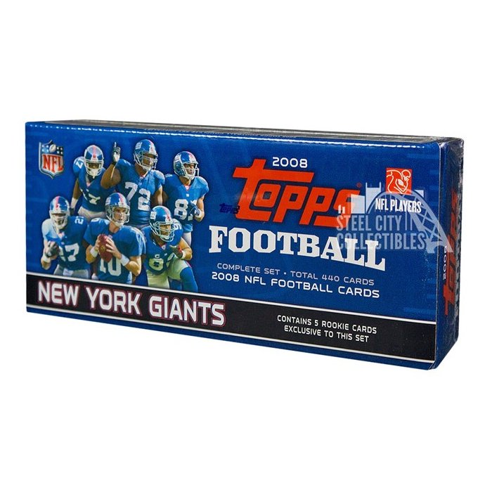 2008 Topps Football Factory Set New York Giants Edition | Steel City ...