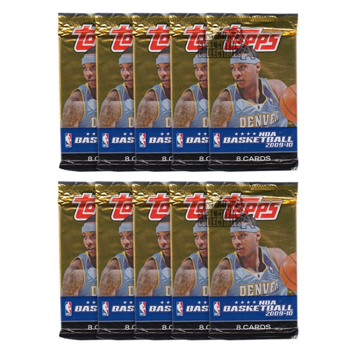 2009-10 Topps Basketball Retail (8-card) 10-Pack Lot | Steel City ...