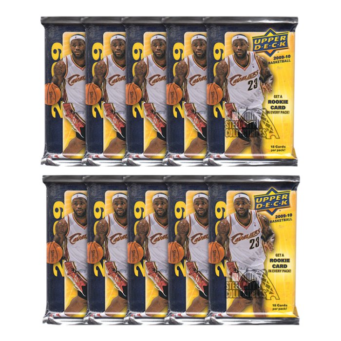 2009-10 Upper Deck Basketball Retail 10-Pack Lot | Steel City Collectibles