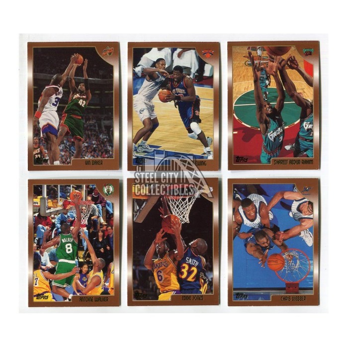 1998-99 Topps Basketball Sealed 6-Card Promo Pack | Steel City Collectibles