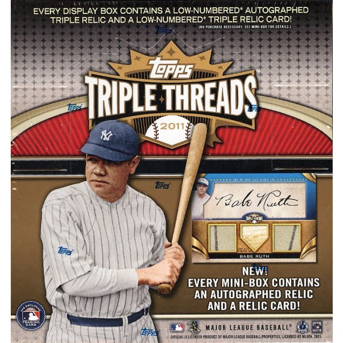 2011 Topps Triple Threads Baseball Hobby 9-Box Case | Steel City ...