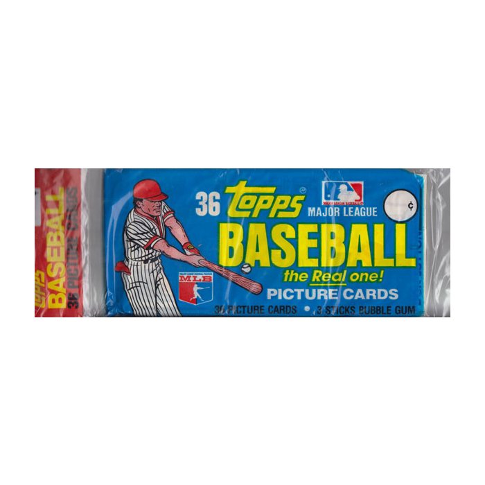 1982 Topps Baseball Grocery Rack Pack Rare Blue Wrapper Variation ...