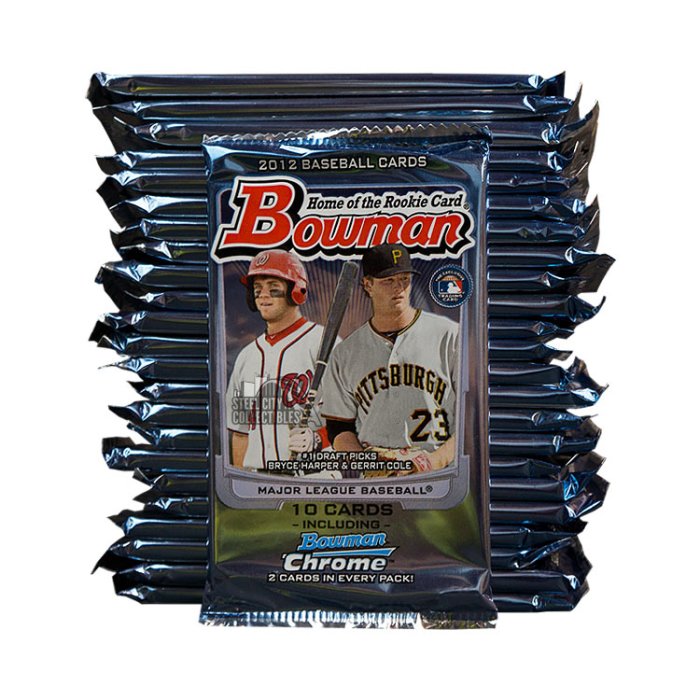 2012 Bowman Baseball Retail 24 Pack Lot | Steel City Collectibles