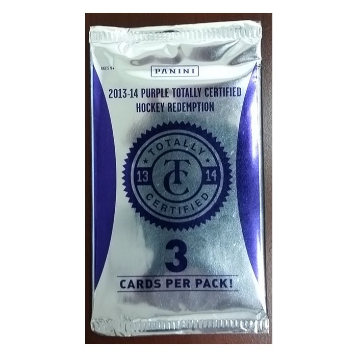 2013-14 Panini Totally Certified Hockey Purple Parallel Redemption Pack ...
