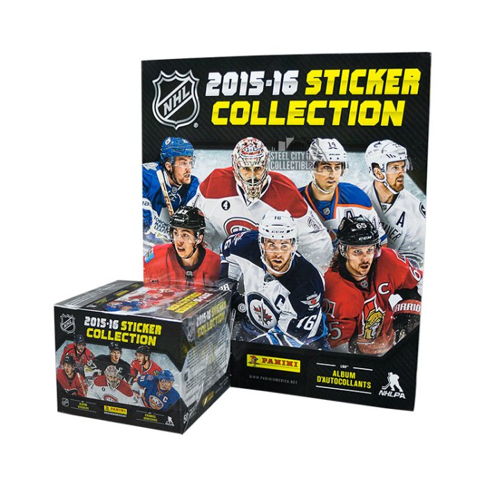 2015-16 Panini NHL Hockey 50ct Sticker Box with Album | Steel City ...