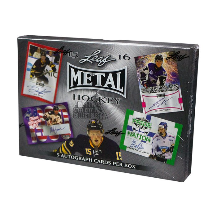 2015-16 Leaf Metal Hockey Hobby Box | Steel City Collectibles