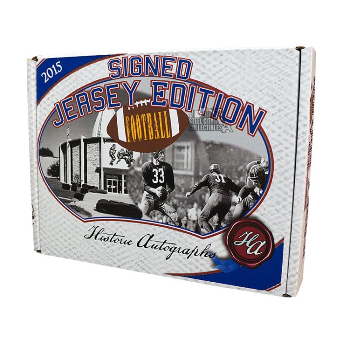 2015 Historic Autographs Signed Football Jersey Edition Hobby Box ...