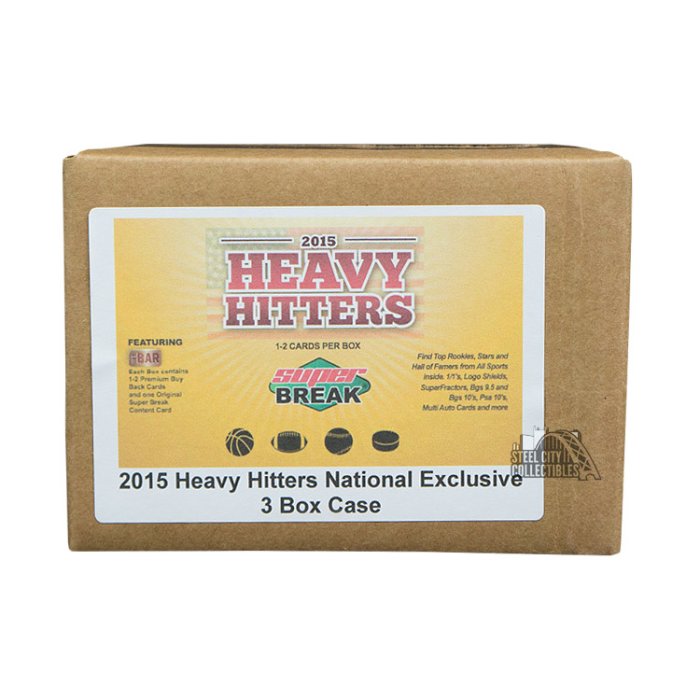 2015 Super Break Heavy Hitters National Edition 3-Box Case | Steel City ...