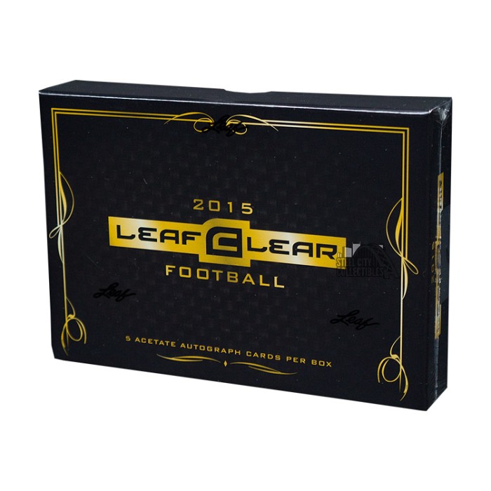2015 Leaf Clear Hobby Football Box | Steel City Collectibles