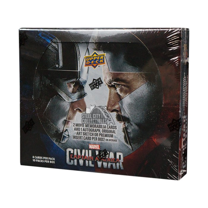 2016 Upper Deck Marvel Captain America Civil War Hobby Box | Steel City ...