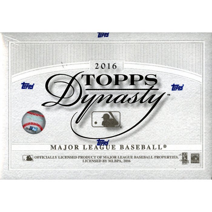 2016 Topps Dynasty Baseball Hobby Box | Steel City Collectibles