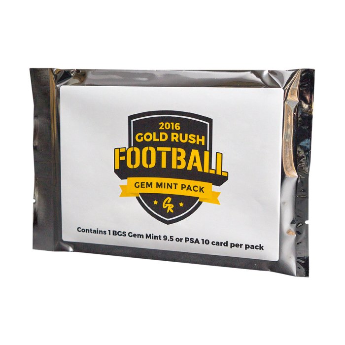 2016 Gold Rush Football Gem Mint Pack | Steel City Collectibles