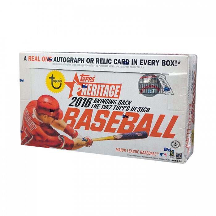 2016 Topps Heritage Baseball Hobby Box | Steel City Collectibles