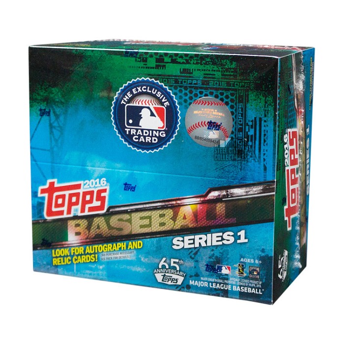 2016 Topps Series 1 Baseball 24ct Retail Box | Steel City Collectibles