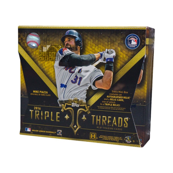 2016 Topps Triple Threads Baseball Hobby Box | Steel City Collectibles