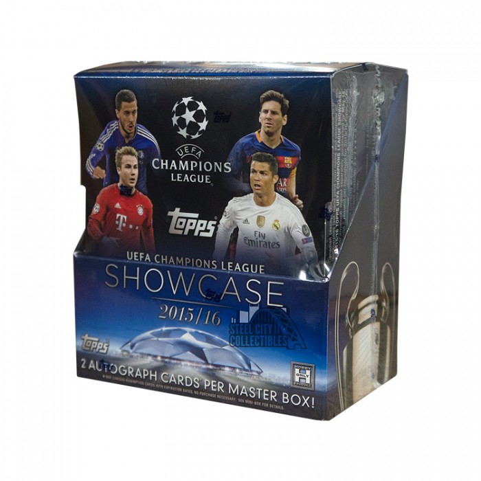 2015-16 Topps UEFA Champions League Showcase Hobby Soccer Box | Steel ...