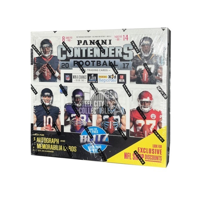 2017 Panini Contenders Football 14 Pack Mega Box Random Division Group ...