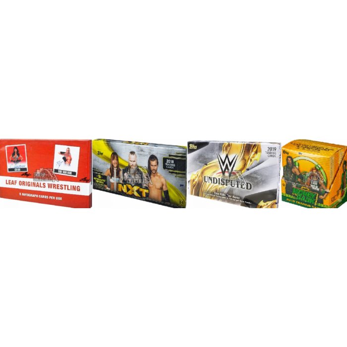 2017-19 Wrestling Hobby 4-Box Mixer Random Letter Group Break #1 ...