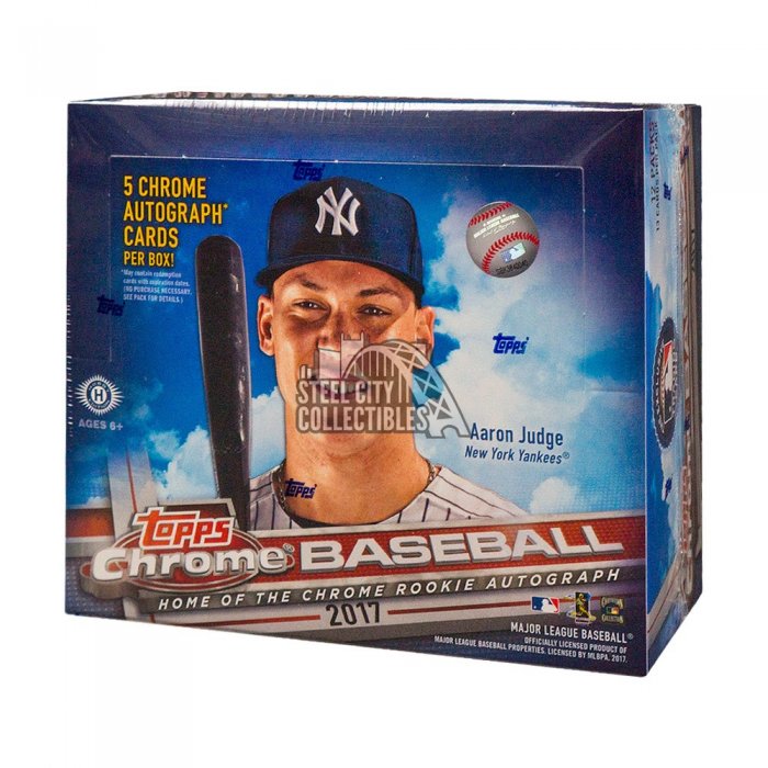 2017 Topps Chrome Baseball HTA Hobby Jumbo Box | Steel City Collectibles