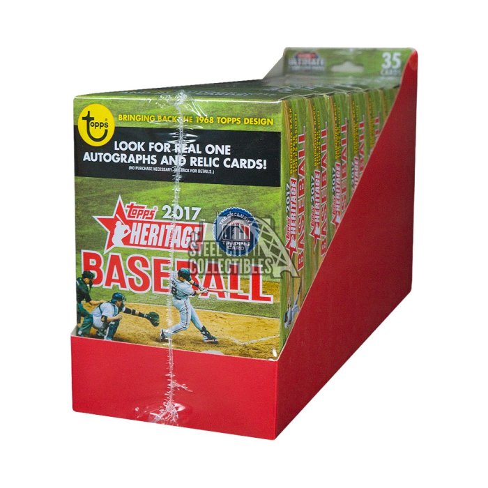 2017 Topps Heritage Baseball Hanger 8ct Box | Steel City Collectibles