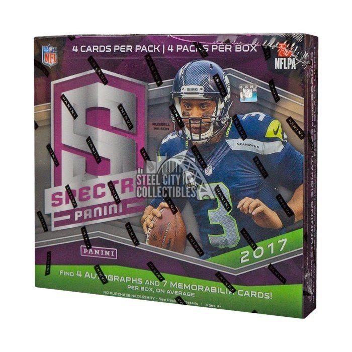 2017 Panini Spectra Football Hobby Box Random Serial # Group Break #104 ...