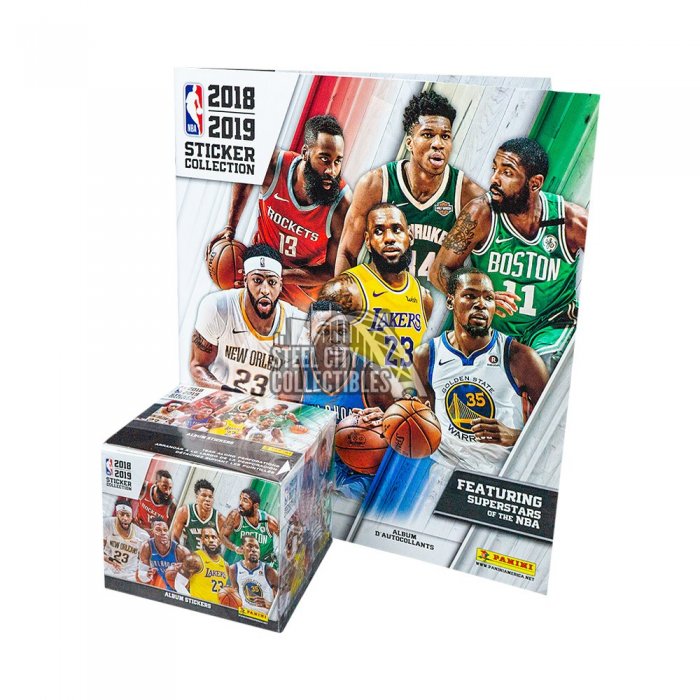 2018-19 Panini NBA Basketball Sticker 50ct Box with Album | Steel City ...