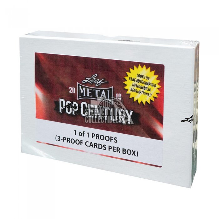 2018 Leaf Metal Pop Century 1/1 Pre-Production Proof Hobby Box | Steel ...
