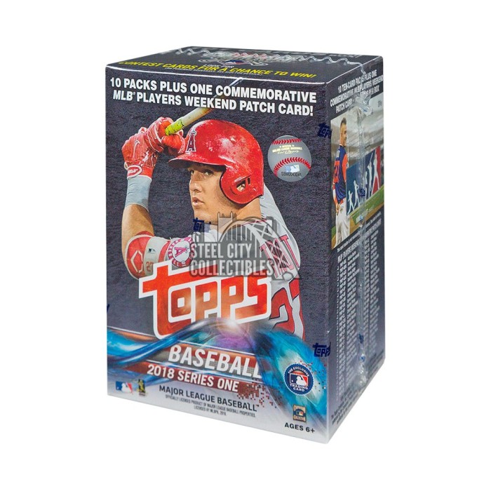 2018 Topps Series 1 Baseball 10-pack Blaster Box | Steel City Collectibles