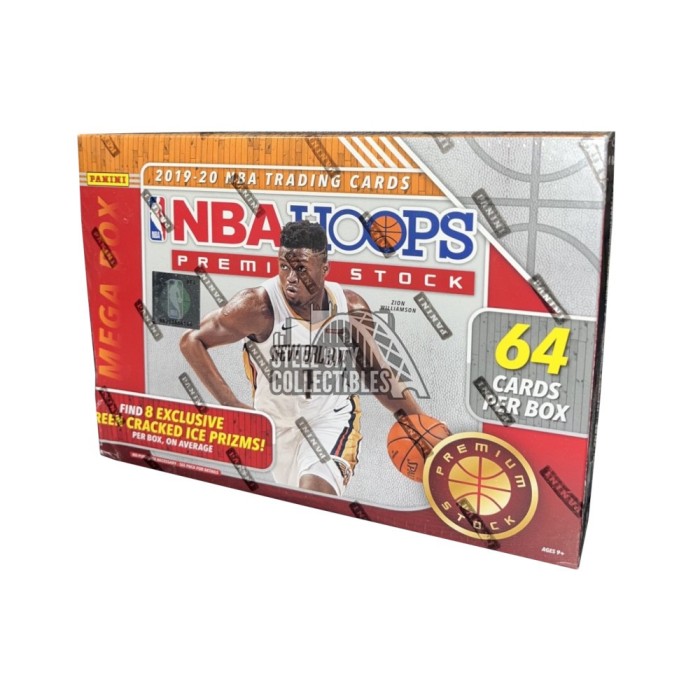 2019-20 Panini Hoops Premium Stock Basketball Mega Box - 64 Cards ...