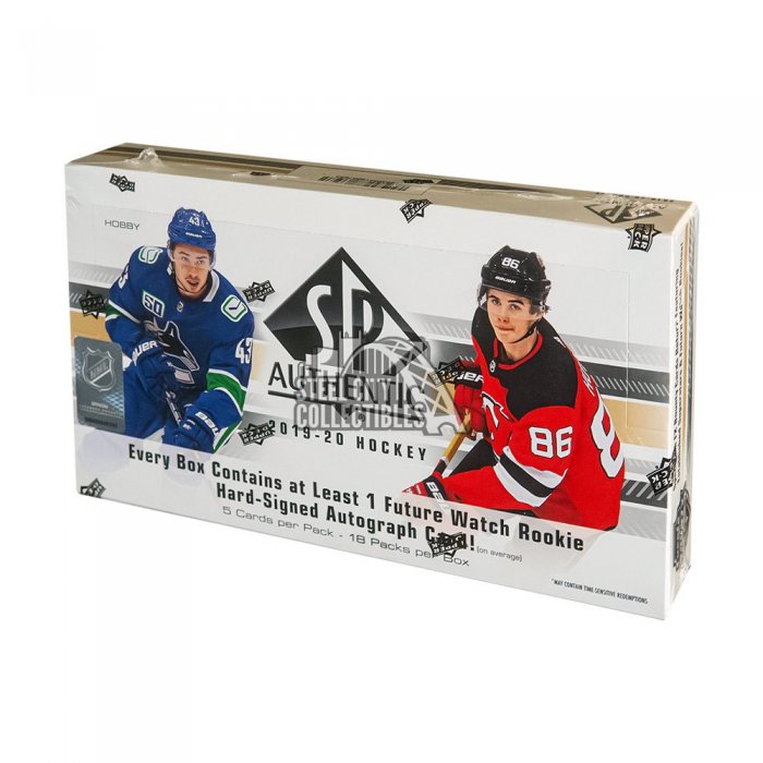 2019-20 Upper Deck SP Authentic Hockey Hobby Box | Steel City Collectibles