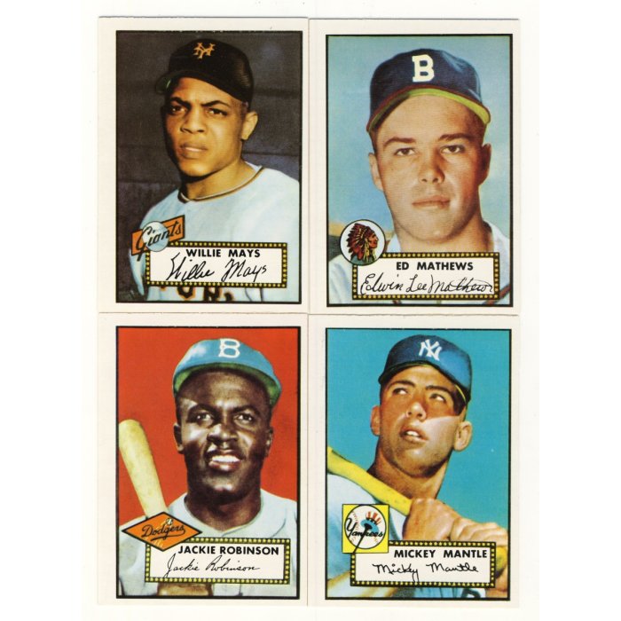 1952 Topps Baseball Complete Reprint Set | Steel City Collectibles
