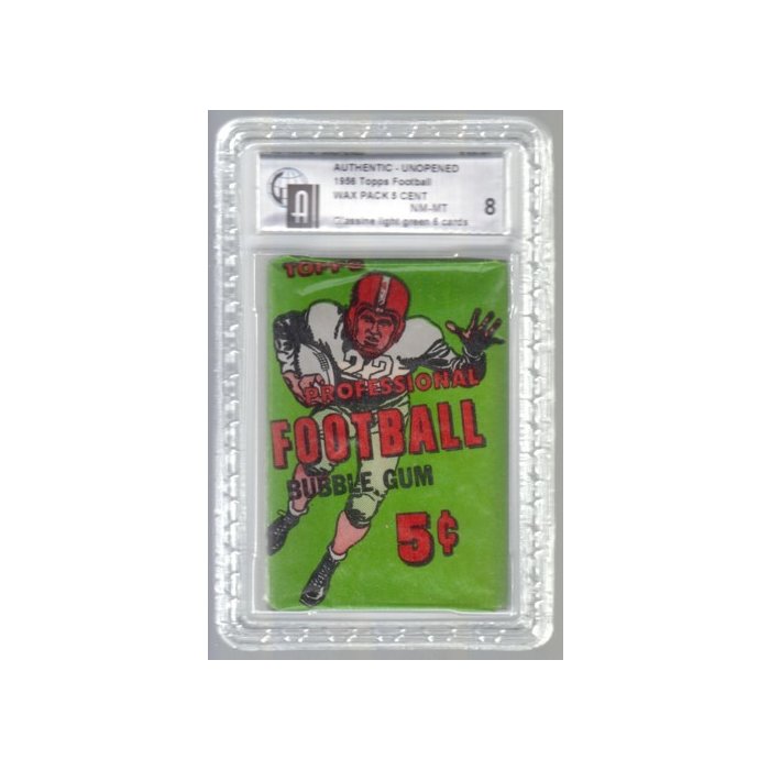1956 Topps Football Wax Pack 5 Cent GAI 8 | Steel City Collectibles