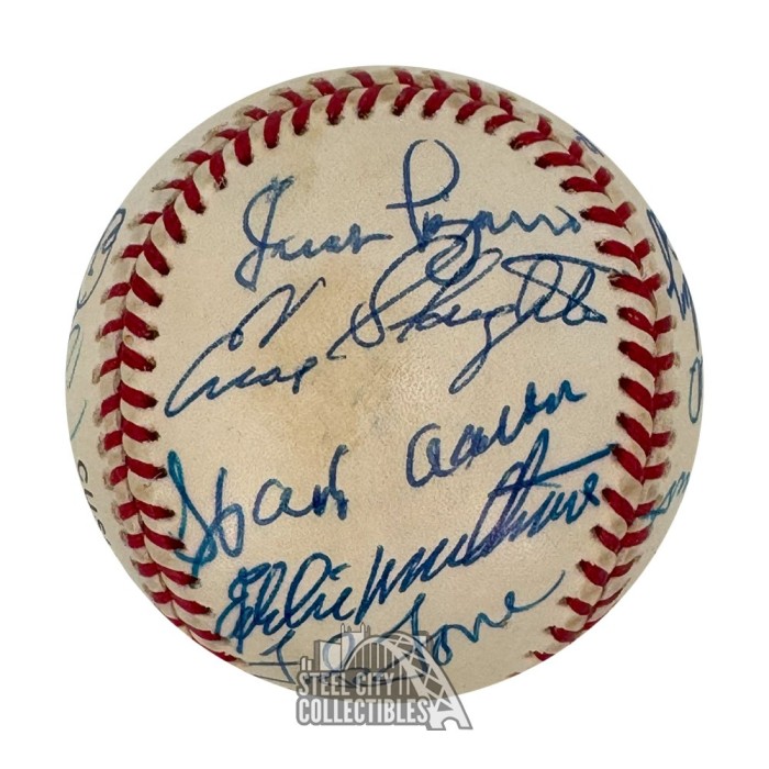 1957 World Series Participants Autographed Official National League ...
