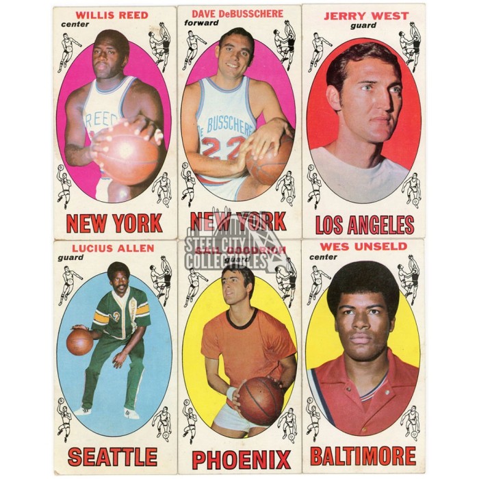 1969-70 Topps Basketball 57-Card Lot | Steel City Collectibles