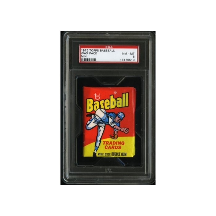1975 Topps Mini Baseball Pack Psa 8 | Steel City Collectibles