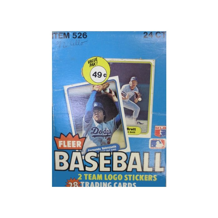 1982 Fleer Baseball Unopened Cello Box | Steel City Collectibles
