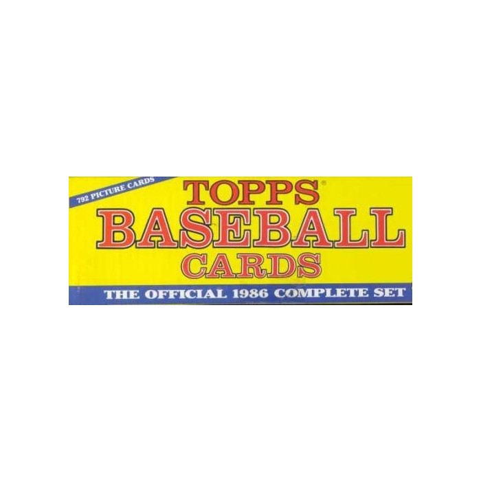 1986 Topps Baseball Factory Set (Christmas Version) | Steel City ...