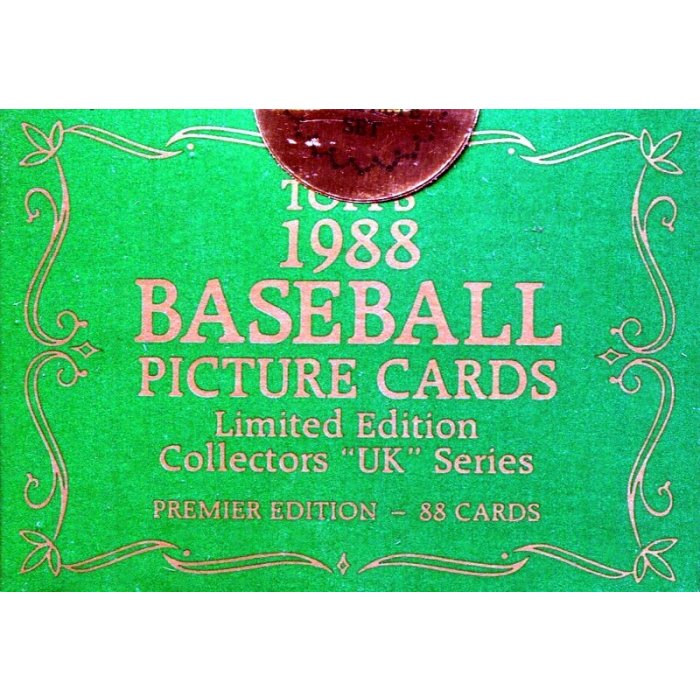 1988 Topps Tiffany Baseball Limited Edition UK Series 88 Card Mini Set ...