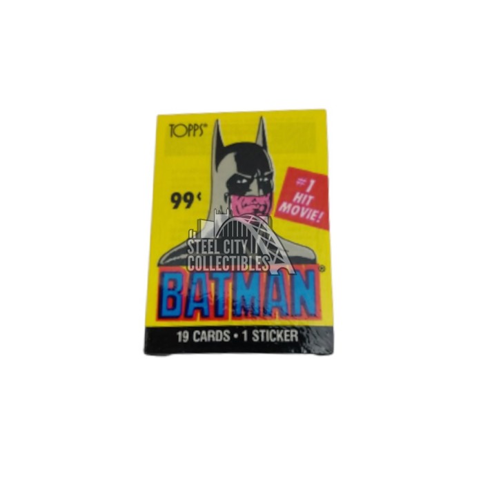 1989 Topps Batman Movies Series 1 Pre-Priced Pack | Steel City Collectibles