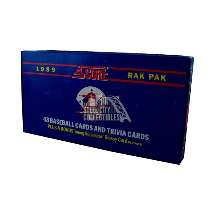 1989 Score Baseball Rack Pack Box | Steel City Collectibles