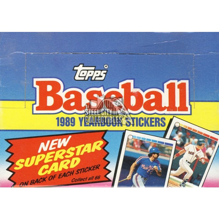 1989 Topps Baseball Yearbook Stickers Box | Steel City Collectibles