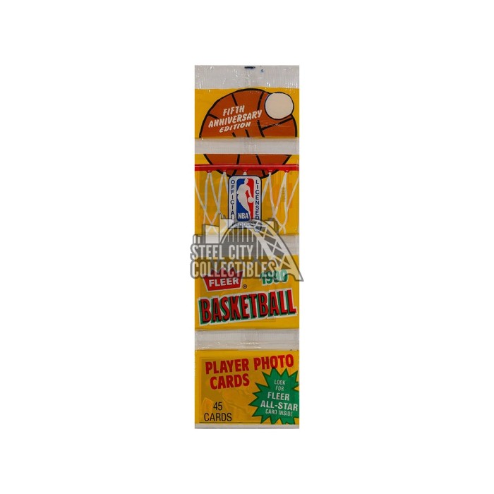 1990-91 Fleer Basketball Rack Pack | Steel City Collectibles