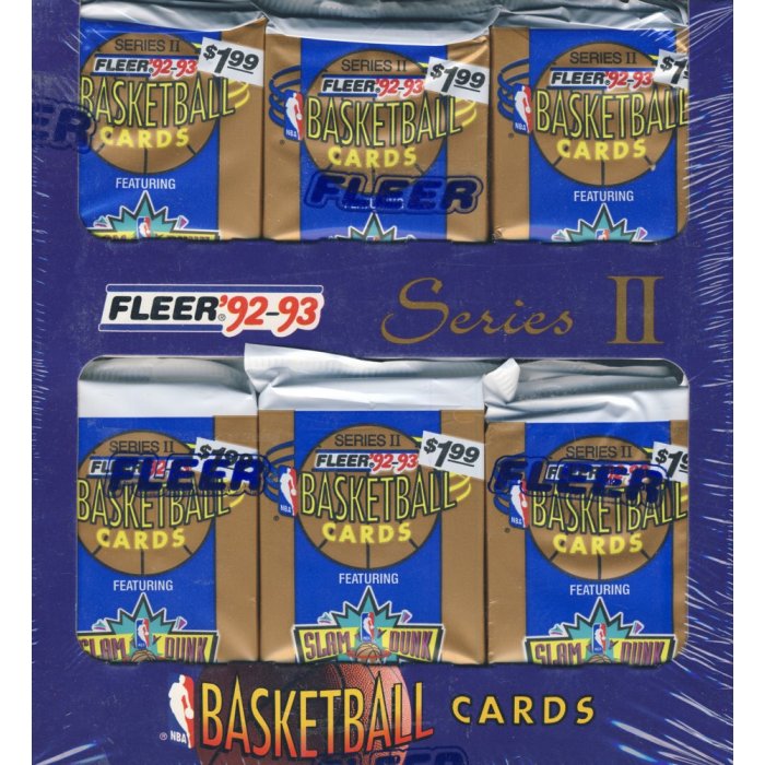 1992-93 Fleer Series 2 Basketball 24ct Jumbo Box | Steel City Collectibles