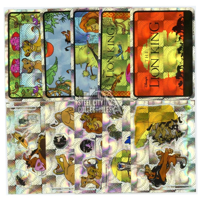 1994 Disney The Lion King Stickers Complete Set | Steel City Collectibles
