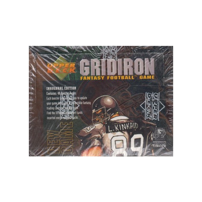 1995 Upper Deck Gridiron Fantasy Football Booster Pack Box | Steel City ...