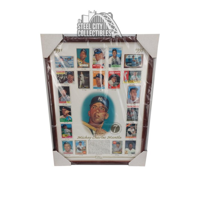 1996 Topps Framed Mickey Mantle Poster - #6388/10000 | Steel City ...