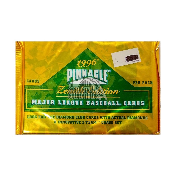 1996 Pinnacle Zenith Baseball Hobby Pack | Steel City Collectibles