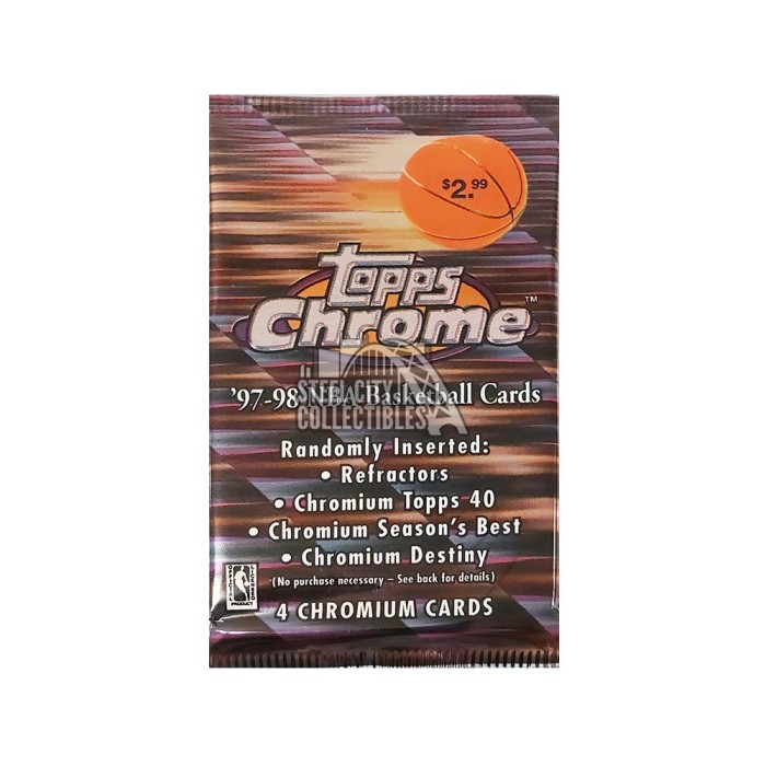 1997-98 Topps Chrome Basketball Retail Pack | Steel City Collectibles