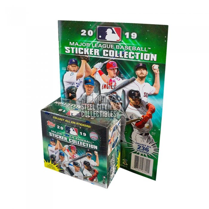 2019 Topps MLB Sticker Collection Baseball Box w/ Album | Steel City ...
